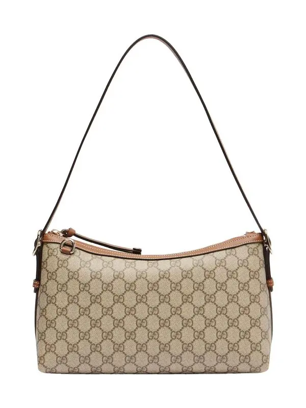 Gucci Gg Emblem Medium Shoulder Bag - Beige