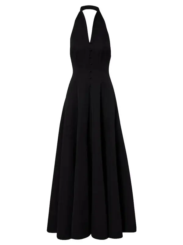 Staud Stella Cotton-blend Cocktail Dress - Black