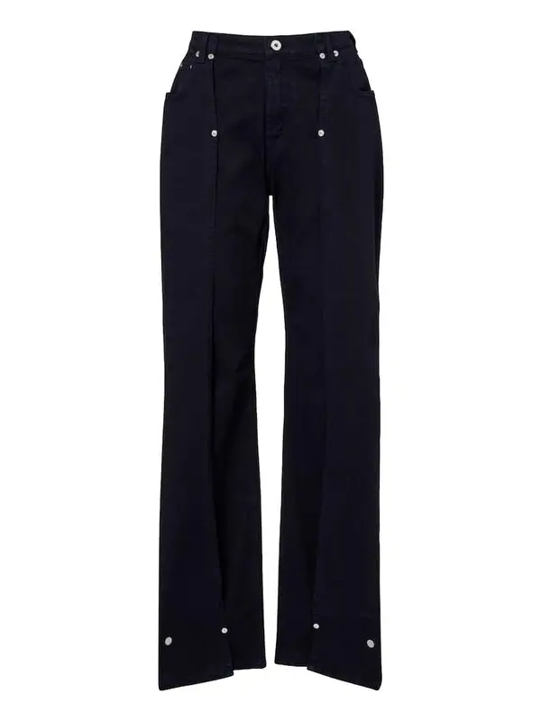 Jean Paul Gaultier Low-rise Wide-leg Jeans - Black