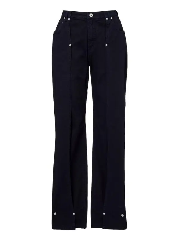 JEAN PAUL GAULTIER Low-rise Wide-leg Jeans - Black