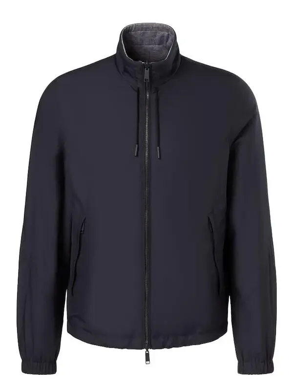 Zegna Brezza Reversible Jacket - Blue