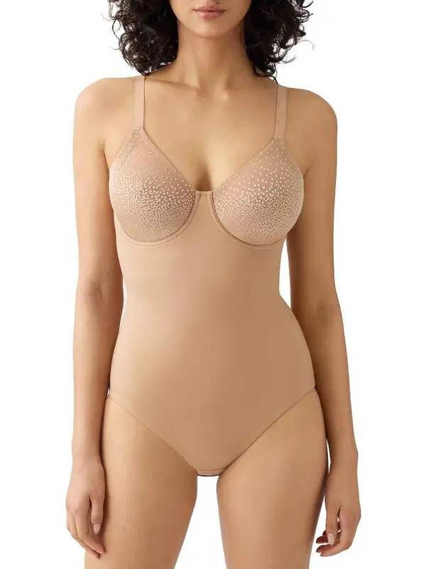 Wacoal Back Appeal™ Underwire Shaping Bodysuit - Praline