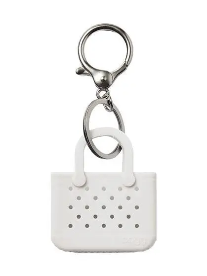 BOGG BAG Tiny Totes Bag Charm - For Shore White