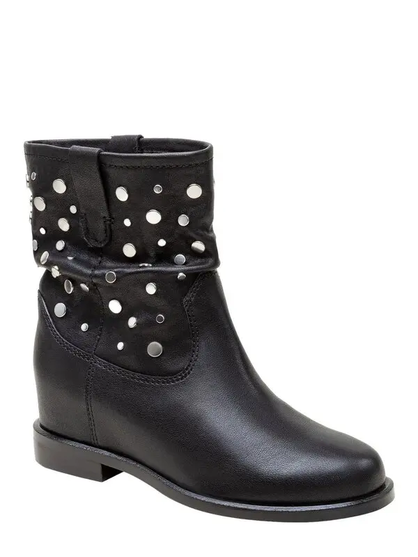 Linea Paolo Terry Studded Booties - Black