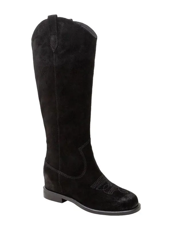 Linea Paolo Tracy Pull-on Boots - Black