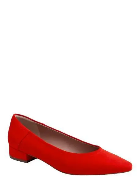 Linea Paolo Becky Leather Pumps - Crimson
