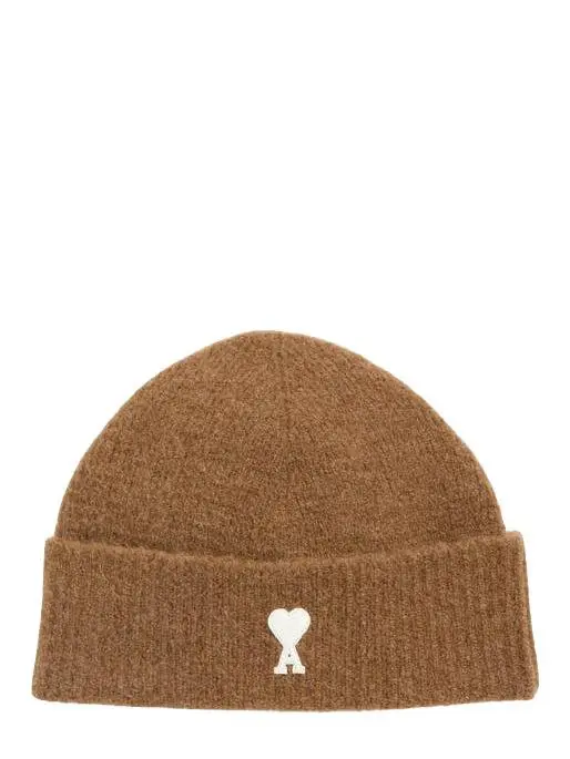 Ami De Coeur Mohair Beanie - Hazelnut/ecru