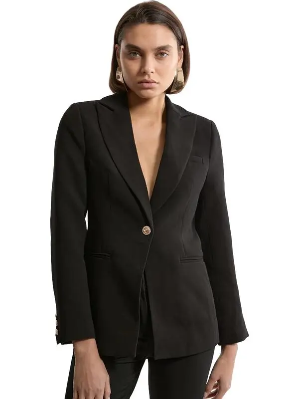Karen Millen Tailored Single Breasted Blazer - Black