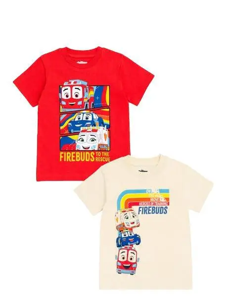 Disney 2-pack T-shirts - Firebuds Multicolor