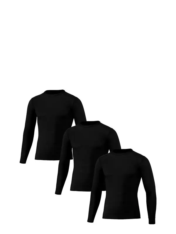 BENBEN 3-pack Compression Shirts - Black