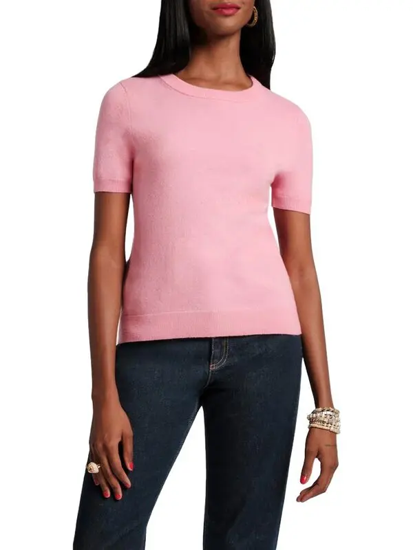 FRANCES VALENTINE Knit T-shirt - Pink