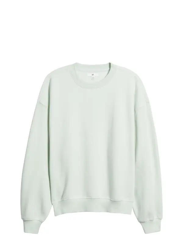 Bp. Relaxed Cotton Blend Sweatshirt - Green Cloud