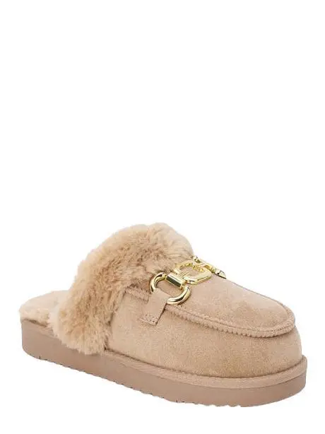 Matisse Davos Faux Fur Platform Slipper - Taupe
