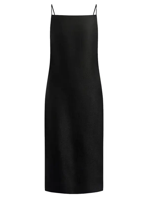 12 STOREEZ Open-back Tied-waist Dress - Black