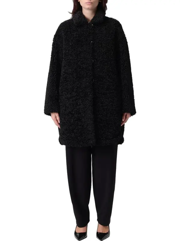 Emporio Armani Fur Coat - Black