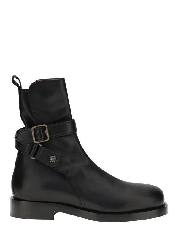 Burberry Buckled Boots - Black