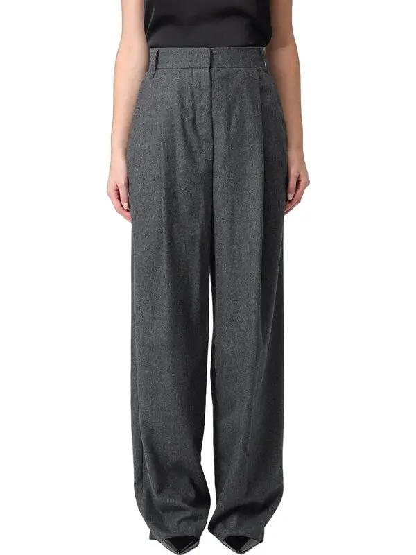 Emporio Armani Wide Leg Trousers - Grey