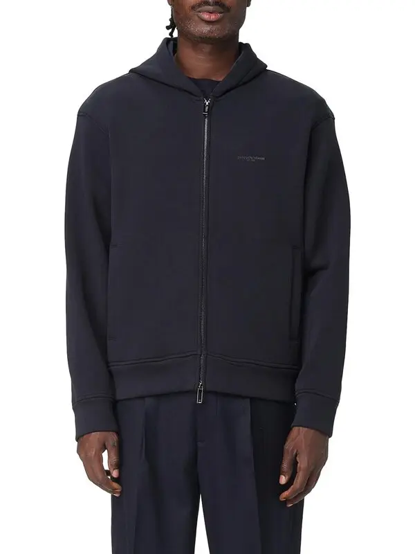 Emporio Armani Full Zip Hoodie - Blue