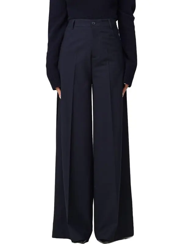 SEMICOUTURE Wide Leg Trousers - Blue