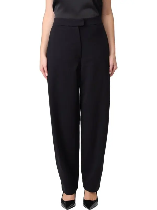 Emporio Armani Wide Leg Trousers - Black