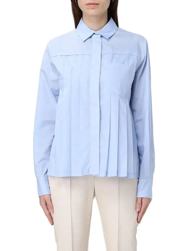 SEMICOUTURE Shirt - Gnawed Blue
