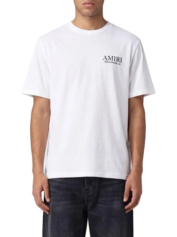Amiri Graphic And Logo Print Cotton T-shirt - White