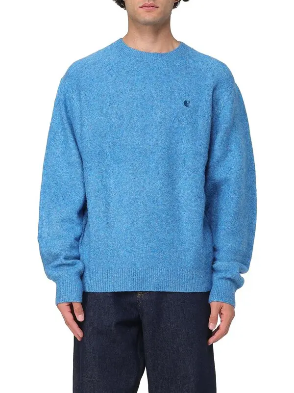 Carhartt Work In Progress Pullover Sweater - Gnawed Blue