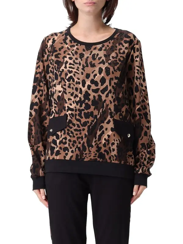 Liu Jo Animal Print Sweatshirt - Brown