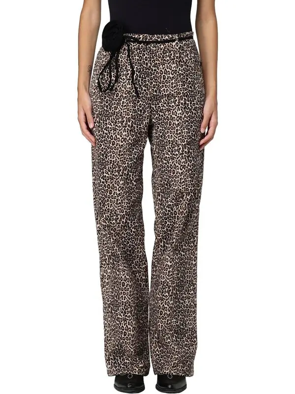 Liu Jo Animal Print Jeans - Brown