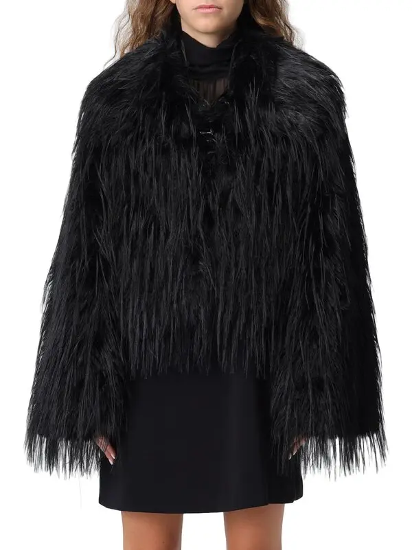 Pinko Fur Coat - Black