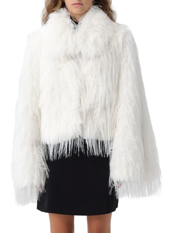 Pinko Fur Coat - White