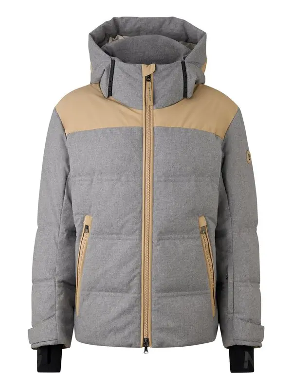 Bogner Wali Down Ski Jacket - Gray/beige
