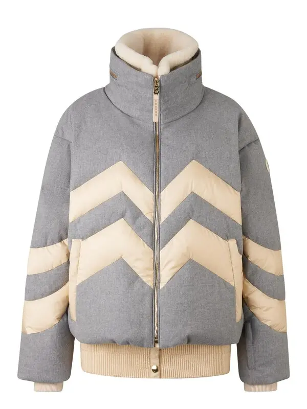 Bogner Valea Down Ski Jacket - Gray/cream