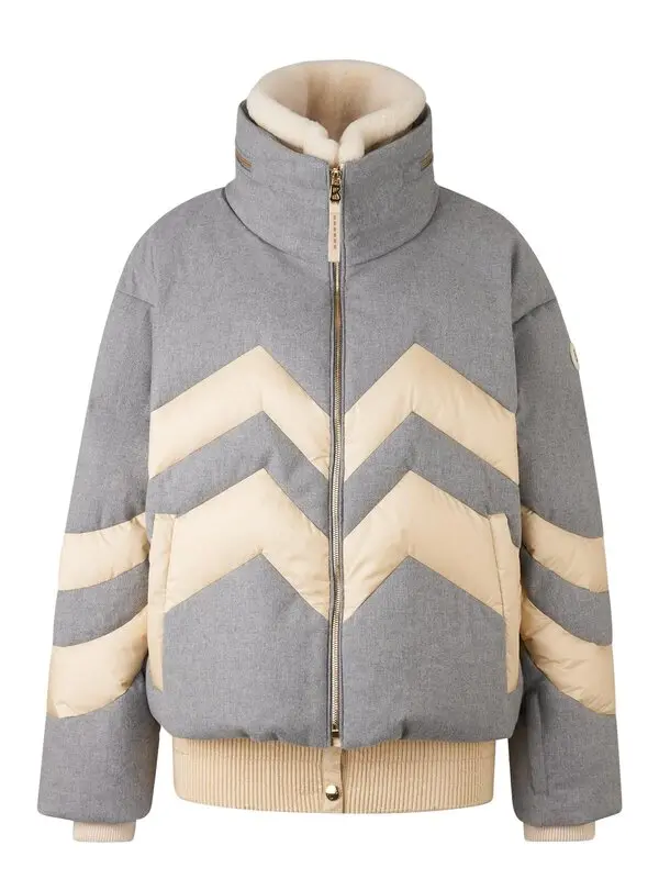 Bogner Valea Down Ski Jacket - Gray/cream