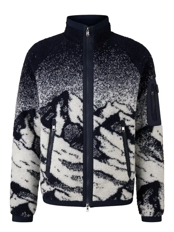 Bogner Gregor Fleece Jacket - Navy Blue/off-white