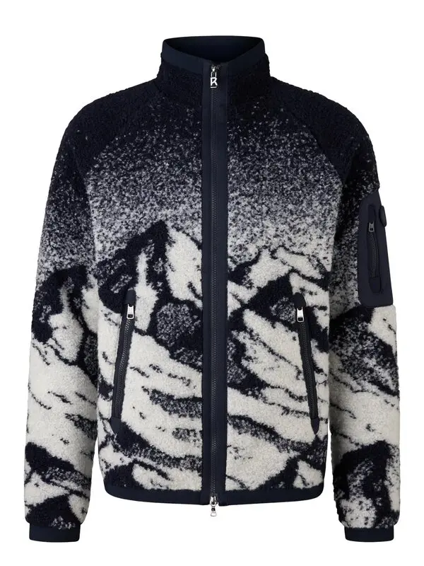 Bogner Gregor Fleece Jacket - Navy Blue/off-white