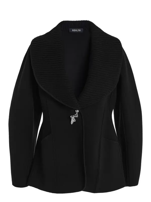 ASHLYN Aislinn Merino Wool Jacket - Black