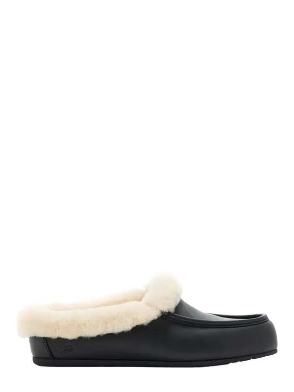 UGG Ansley Sheepskin Slippers - Black