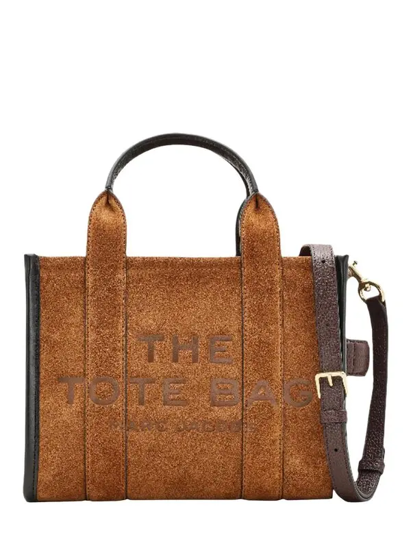 Marc Jacobs Small Suede Leather Blocked Tote Bag - Copper