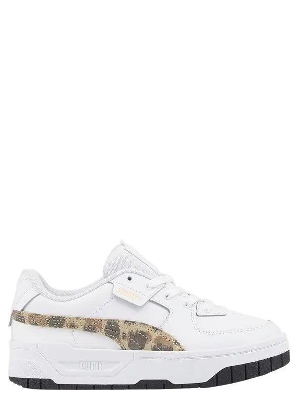PUMA Cali Dream Jr Animal Print Sneakers - White