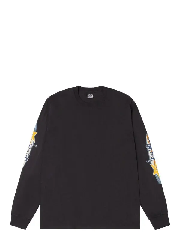 StÜssy Two Star Long-sleeve Tee - Black