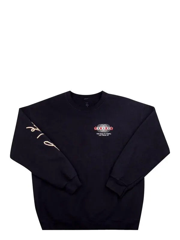 CACTUS JACK BY TRAVIS SCOTT Road To Utopia Crewneck - Black