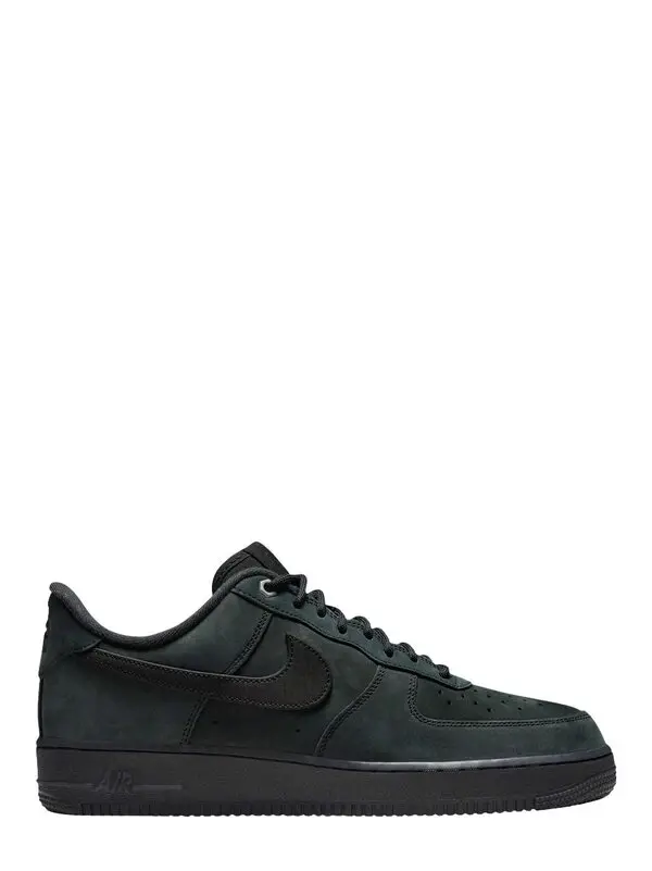 Nike Air Force 1 Low Triple Nubuck Sneakers - Black