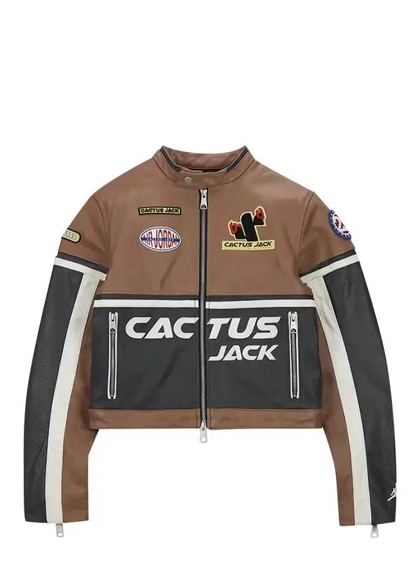 CACTUS JACK BY TRAVIS SCOTT Leather Jacket - Brown