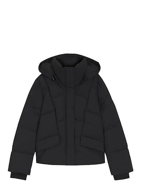 BOSS Hooded Padded Shell Jacket - Black