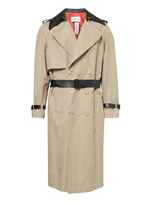 Givenchy Double-breasted Contrast Trench Coat - Beige