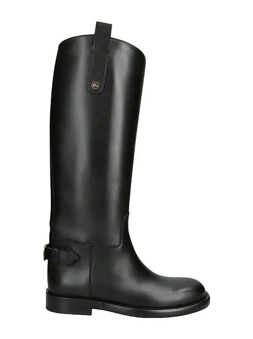 Burberry Cavalier Knee-high Leather Boots - Black
