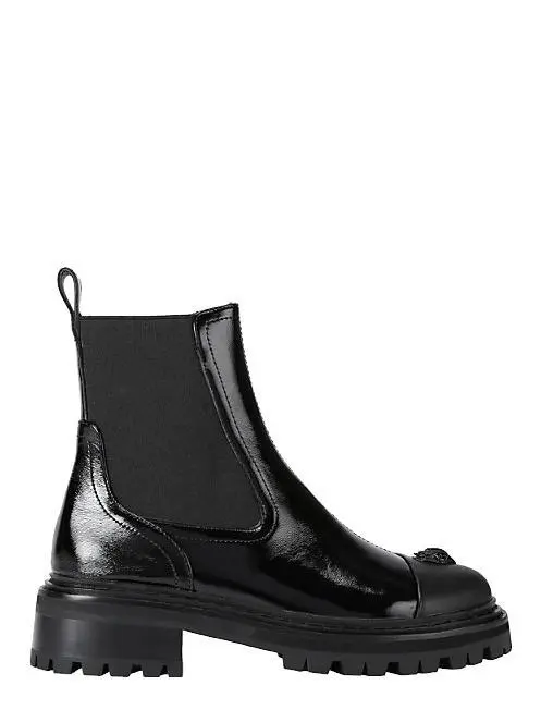 Kurt Geiger Sloane Patent-leather Chelsea Boots - Black