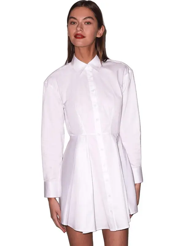 Fleur Du Mal Zoe Shirt Dress - White