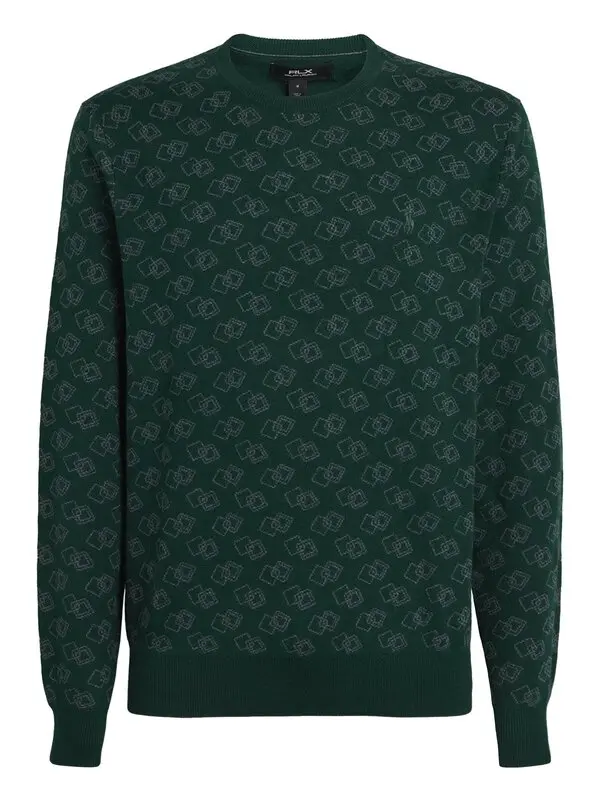 Rlx Ralph Lauren Geometric Jacquard Sweater - Green